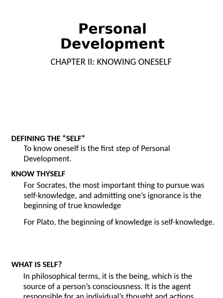 Personal Development-Chapter 2-Students' | PDF | Thought | Extraversion And Introversion