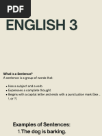 Sentence vs. Non-Sentence Worksheet | PDF