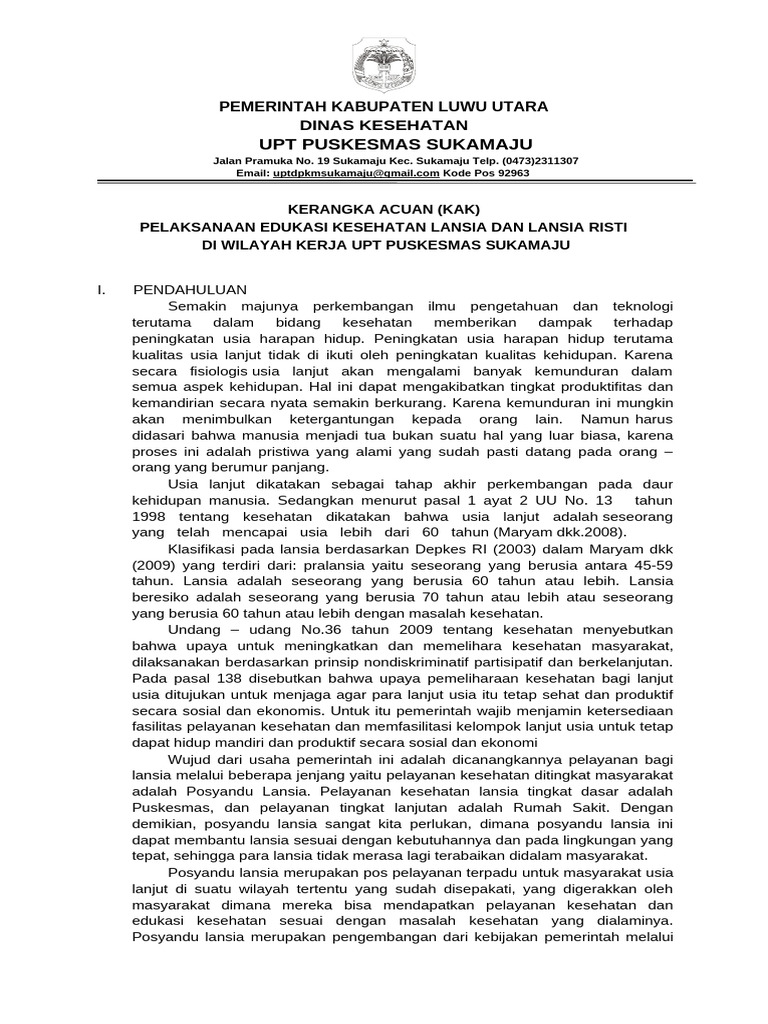 Kak Edukasi Lansia | PDF