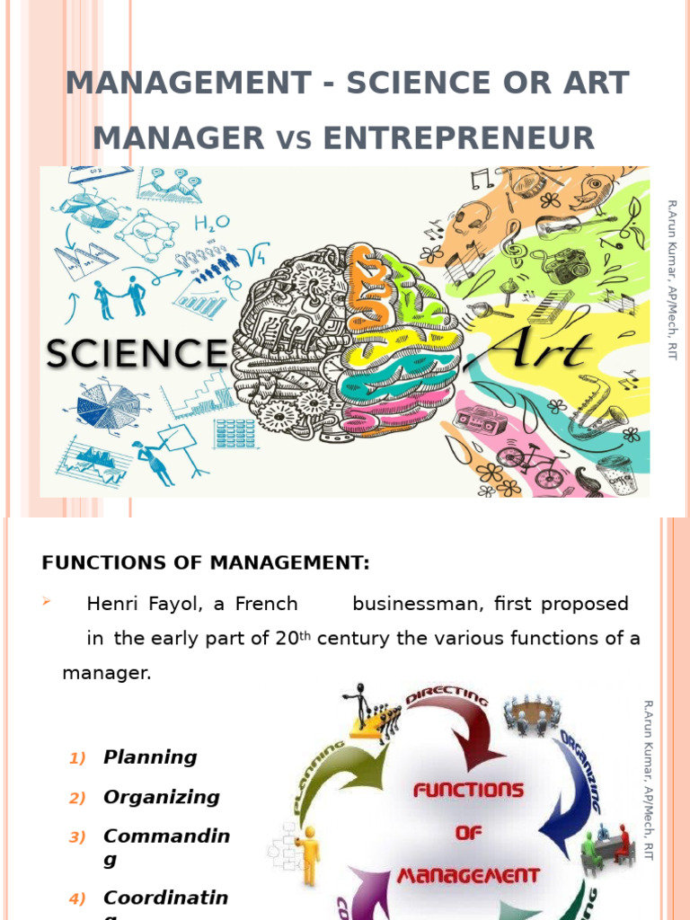 Management: Science vs. Art Explained | PDF | Scientific Method | Science