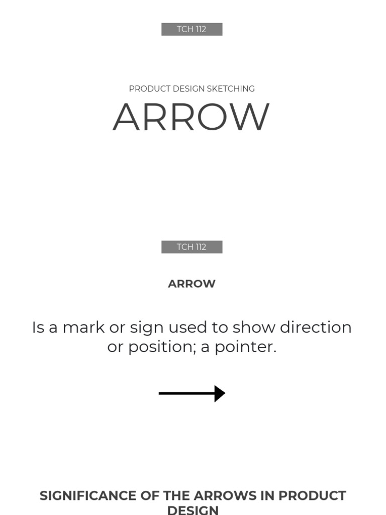 Types of Arrows in Product Design | PDF | Perspective (Graphical ...