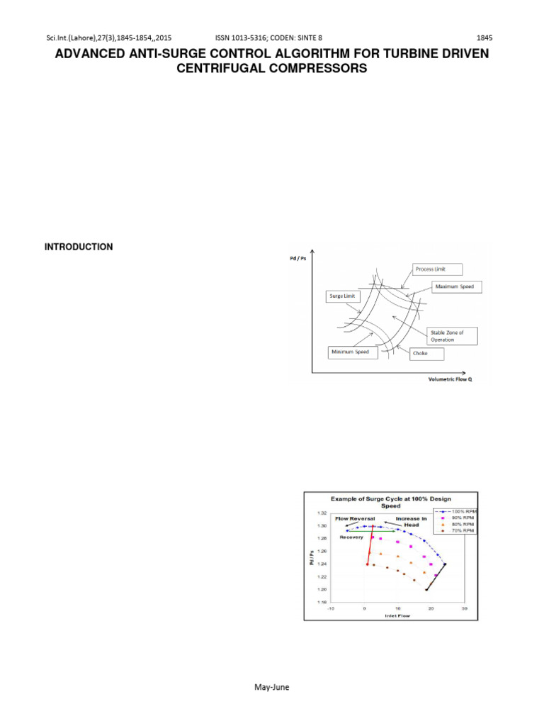 Advanced Anti Surge Control Algorithm Fo | PDF | Applied And ...