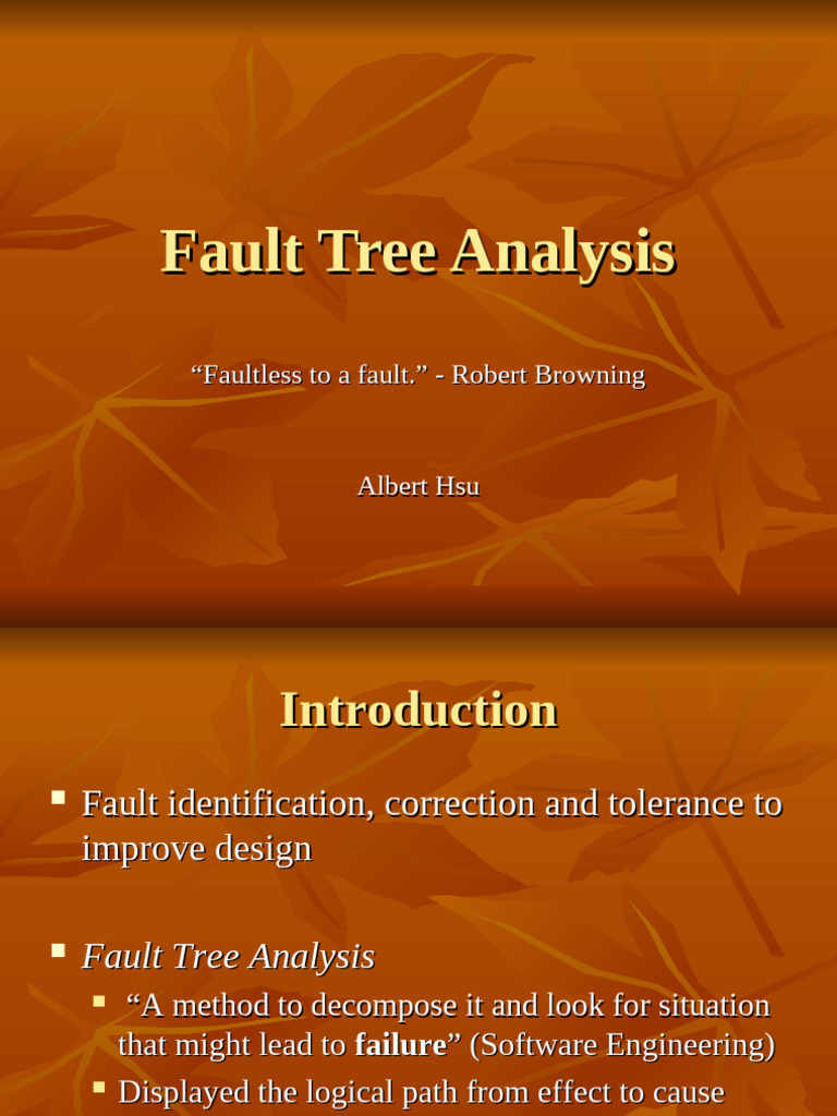 Fault Tree Analysis | PDF