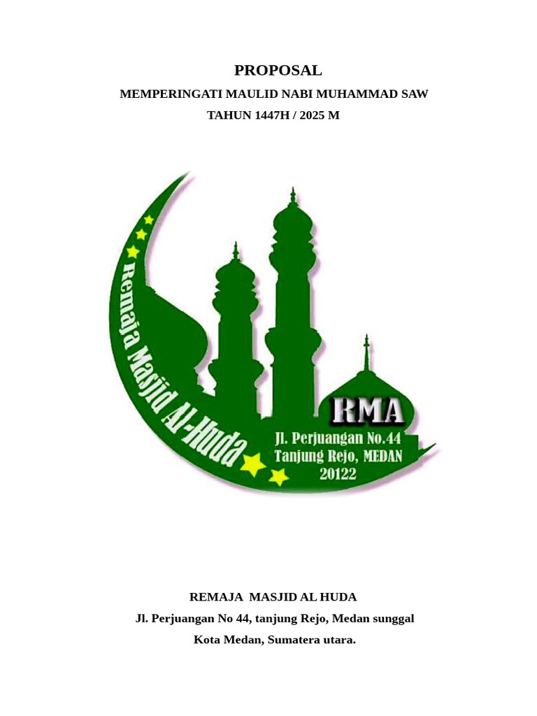 Proposal Maulid Nabi 1447h 1 | PDF