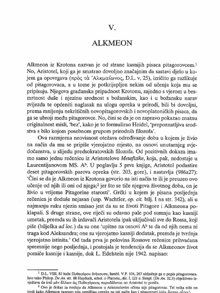 Alkmeon | PDF