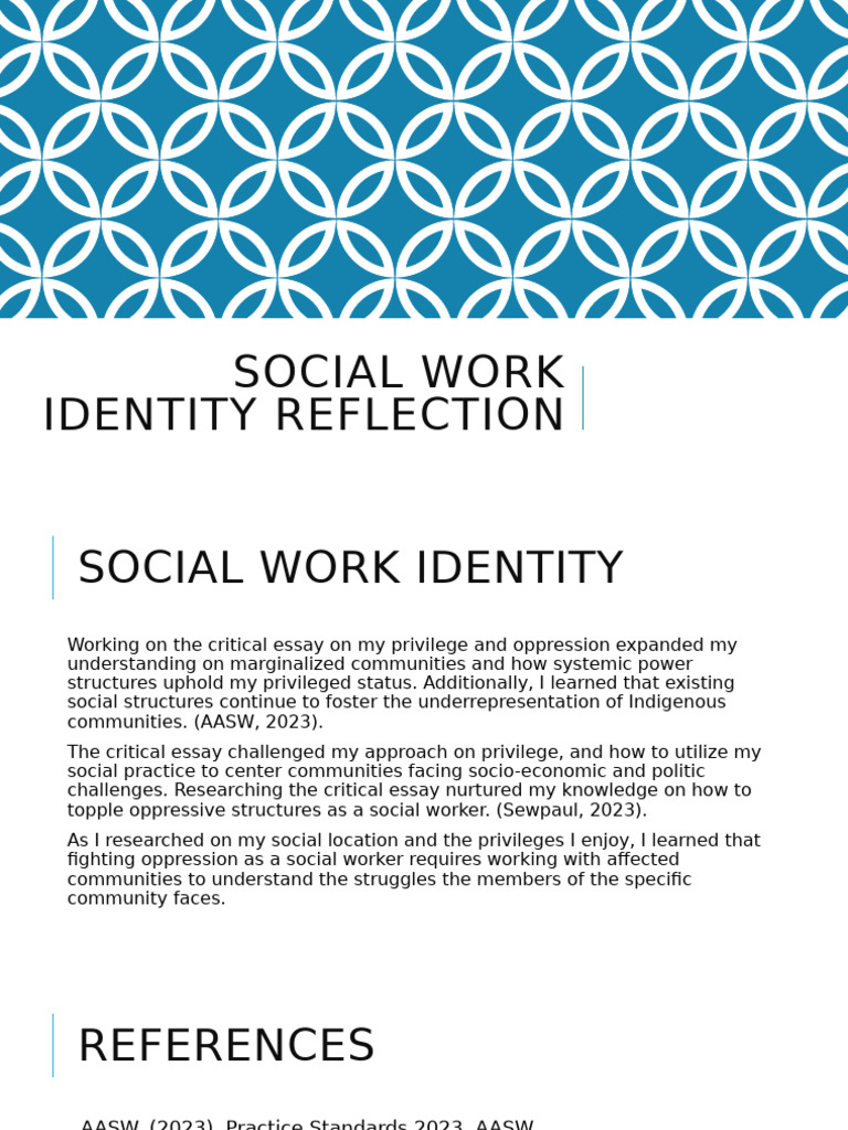 Social Work Identity and Privilege Insights | PDF