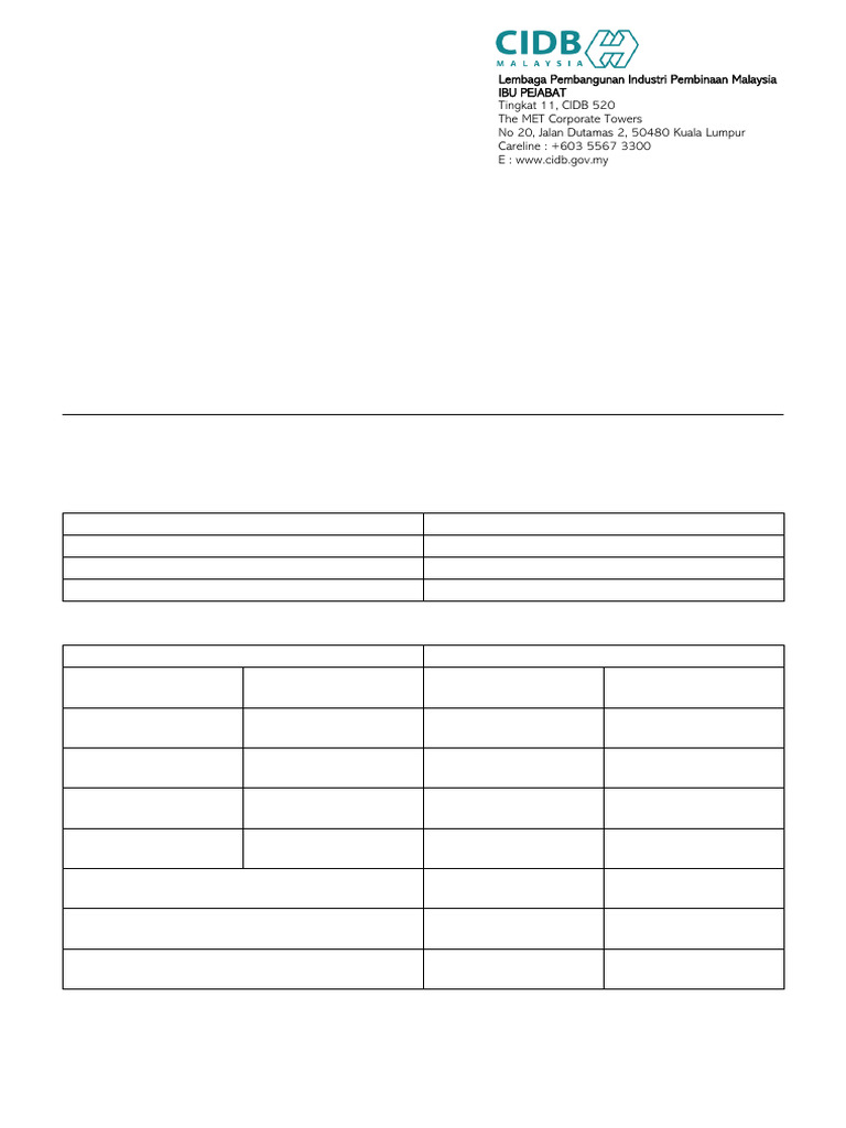 CIDB | PDF
