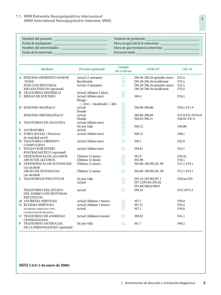 mini-2 | PDF | Desorden de ansiedad social | Ansiedad
