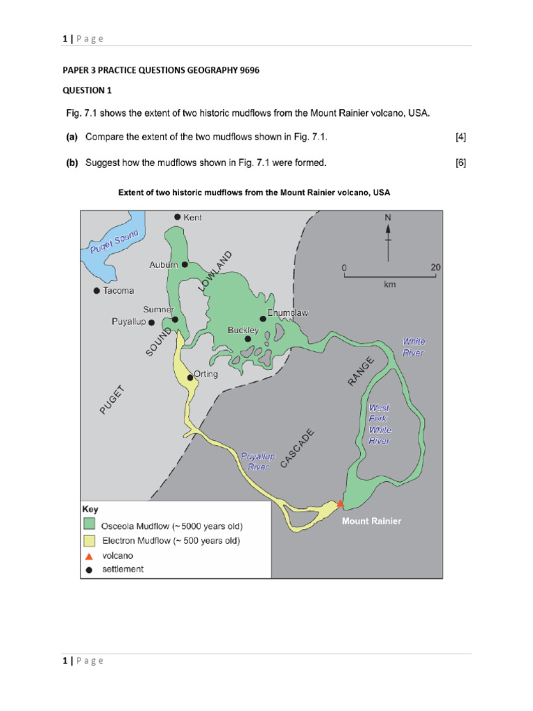 Geography 9696 Practice Questions | PDF