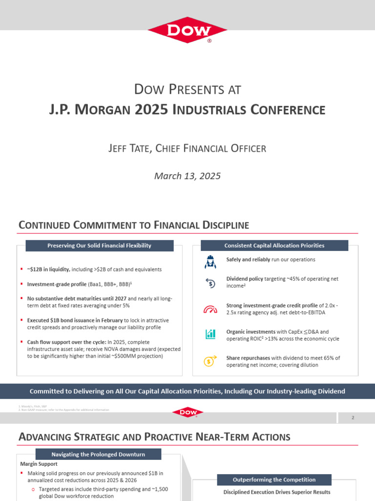 DowDuPont Investor Relations Update | PDF | Risk | Dow Chemical Company