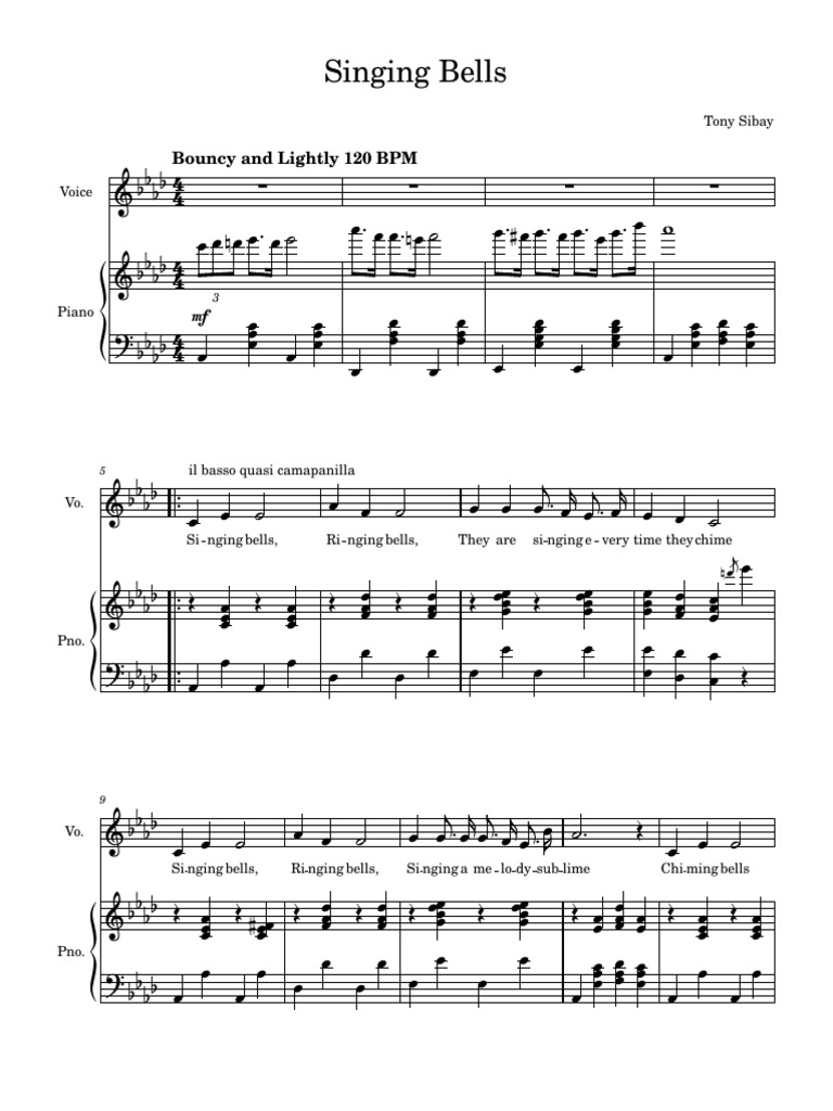 Singing Bells Sheet Music | PDF