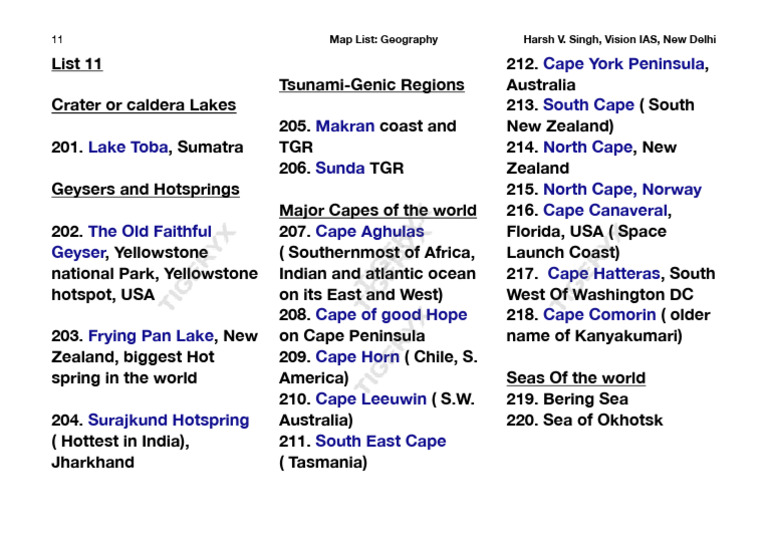 Classroom 0 Final Map List For Class | PDF