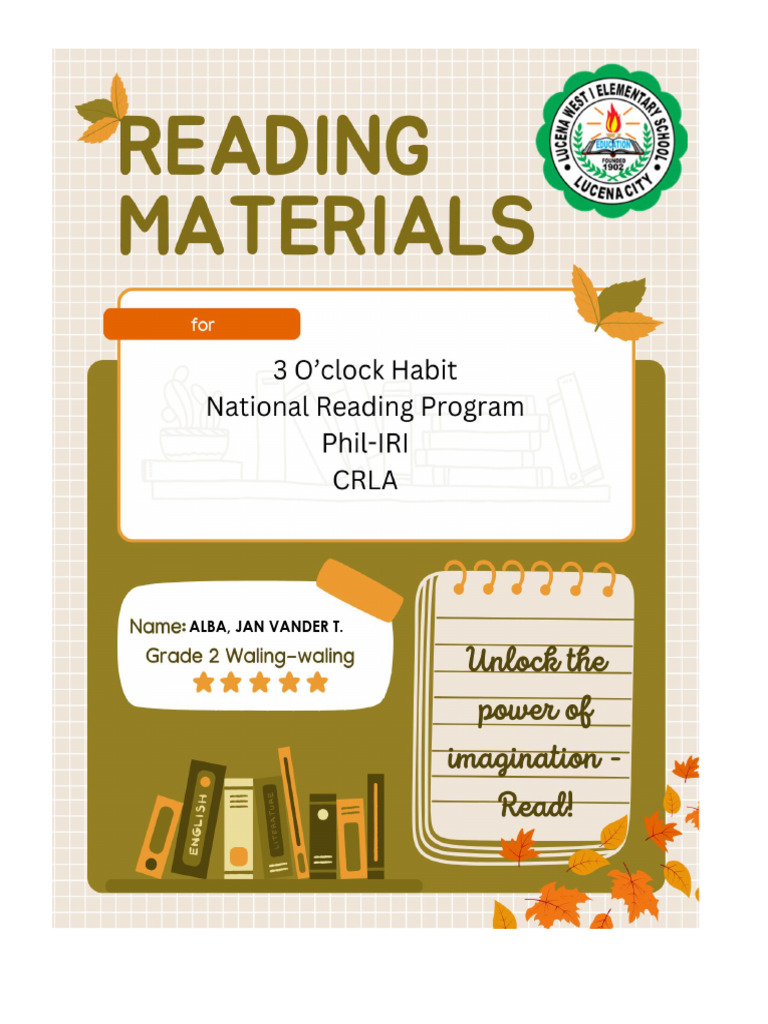 Reading Folder With Name | PDF