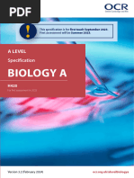 OCR A Level Biology A (H420) Specification | PDF | Endoplasmic ...