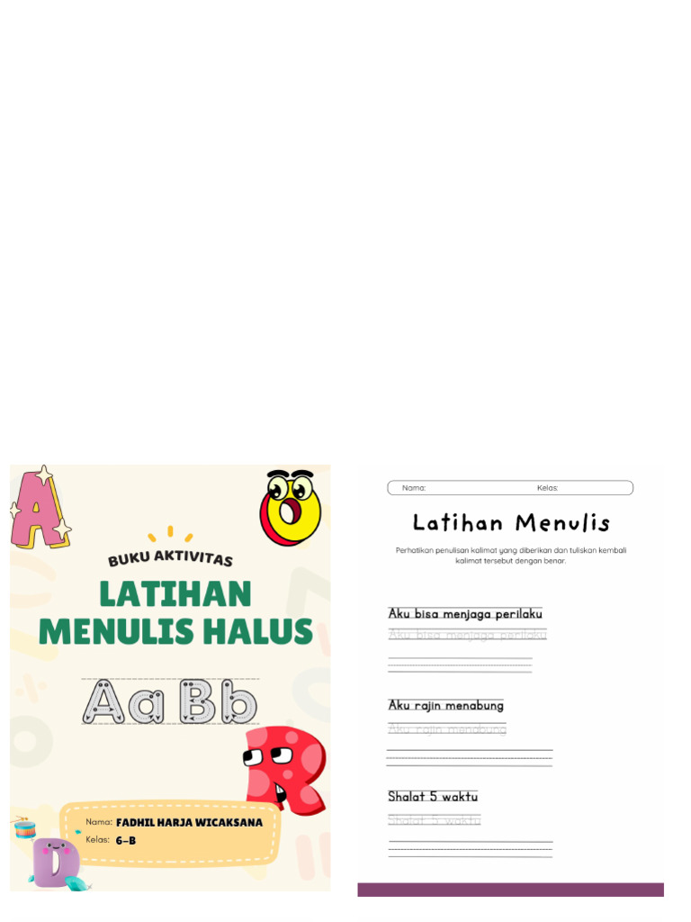 Worksheet Menulis | PDF