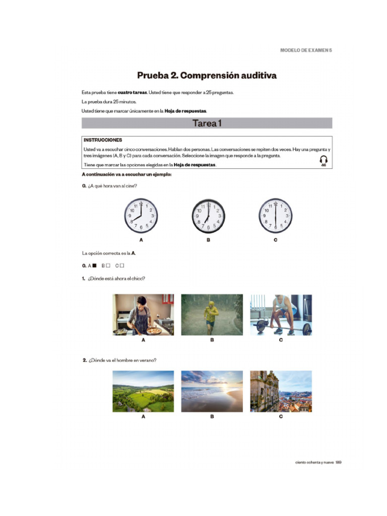 Ex5 Prueba 2 Comprensión Auditiva - Ágnes | PDF