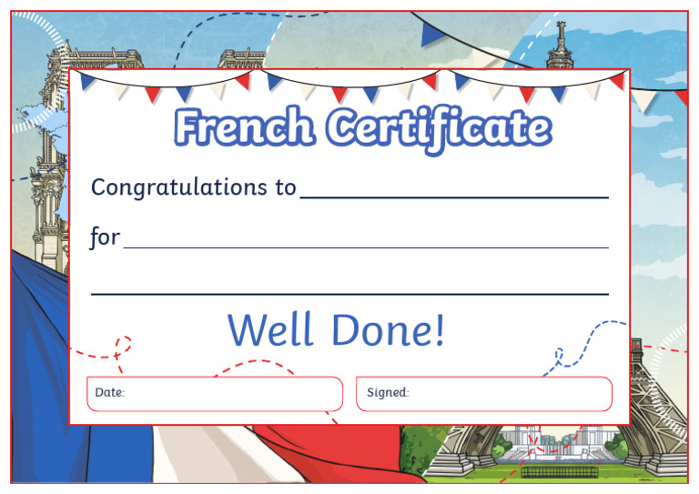 T2 L 003 French Award Certificate France | PDF
