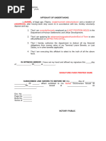 PRC Form Affidavit of Undertaking CPD | PDF | Affidavit | Civil Law ...