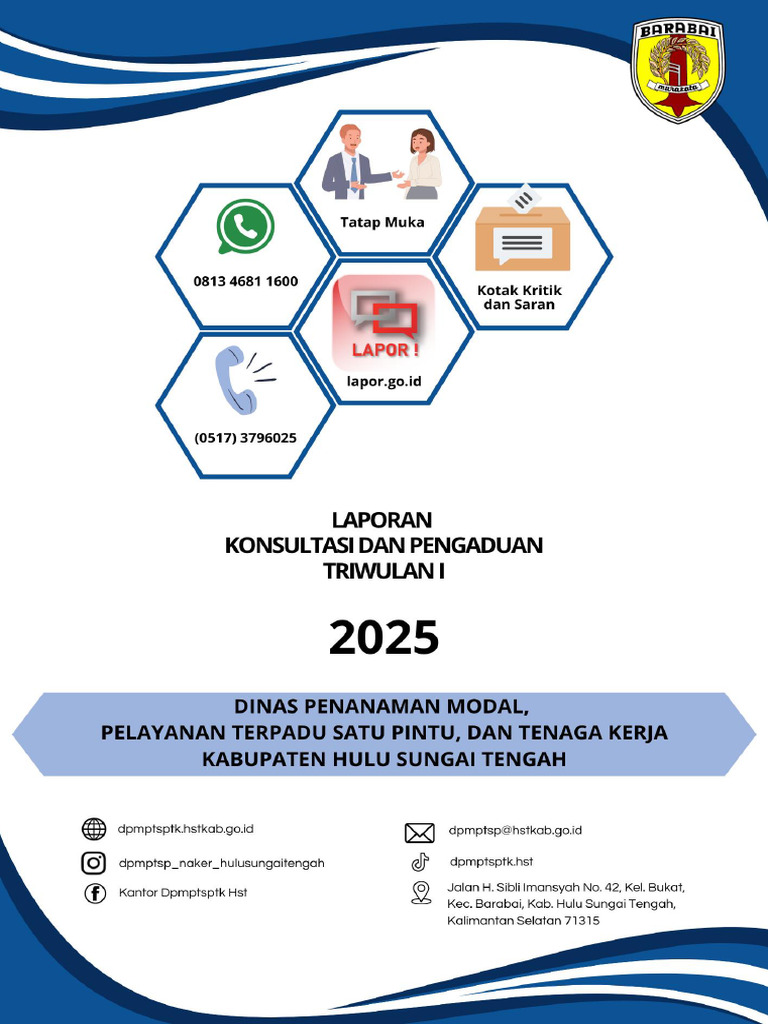 Laporan Konsultasi Dan Pengaduan TW I 2025 Fix-1 | PDF