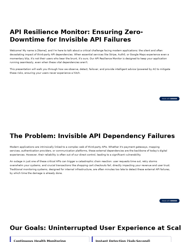 API Resilience Monitor Ensuring Zero Downtime For Invisible API ...
