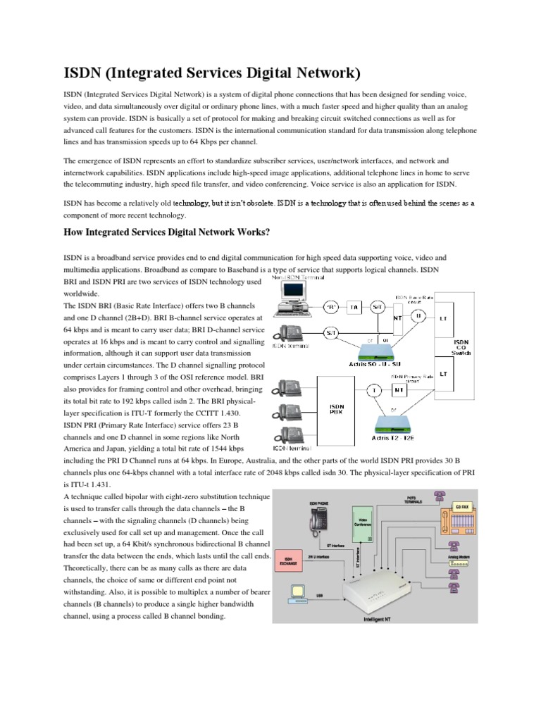 An In-Depth Look at Integrated Services Digital Network (ISDN): How it ...