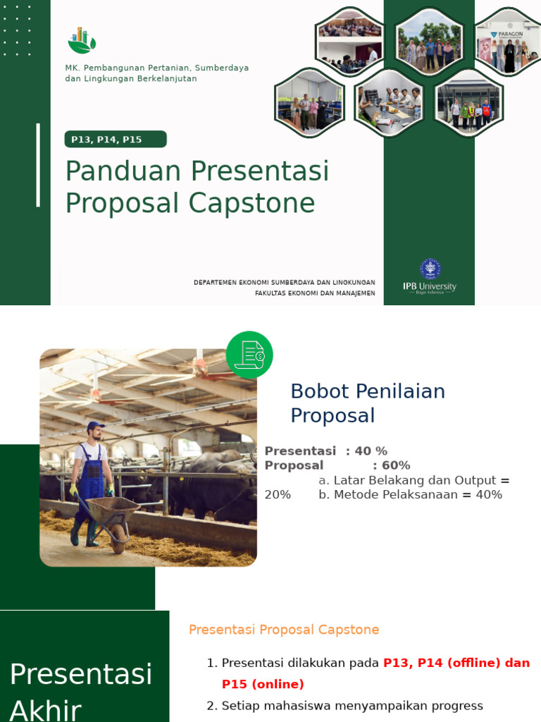 Format Presentasi Capstone Genap TA 2024-2025 | PDF