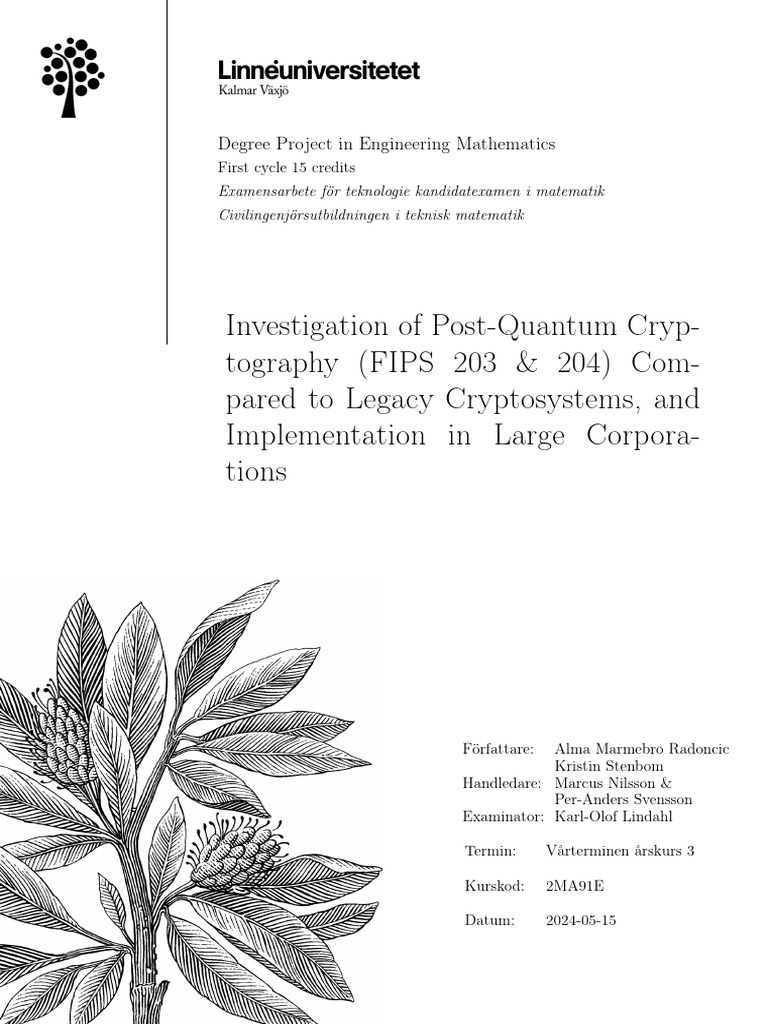 FULLTEXT01 | PDF | Cryptography | Ring (Mathematics)