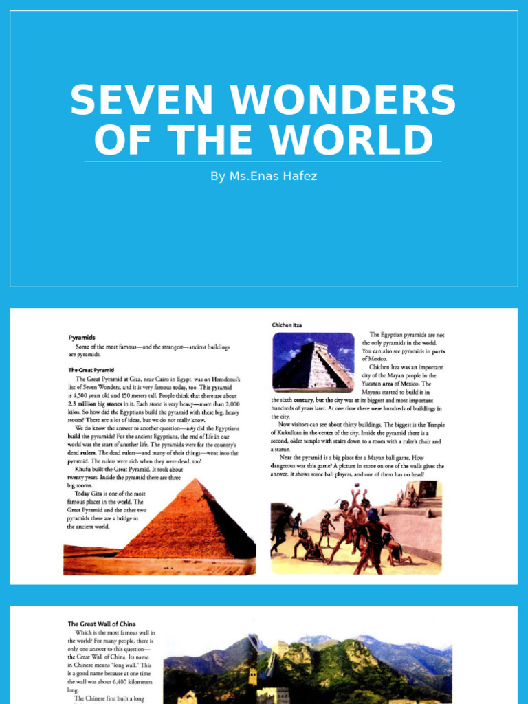 End of Seven Wonders | PDF