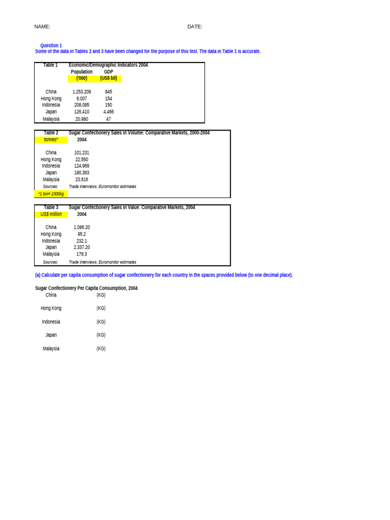 Candidate Numerical Test | PDF | Drink | Significant Figures