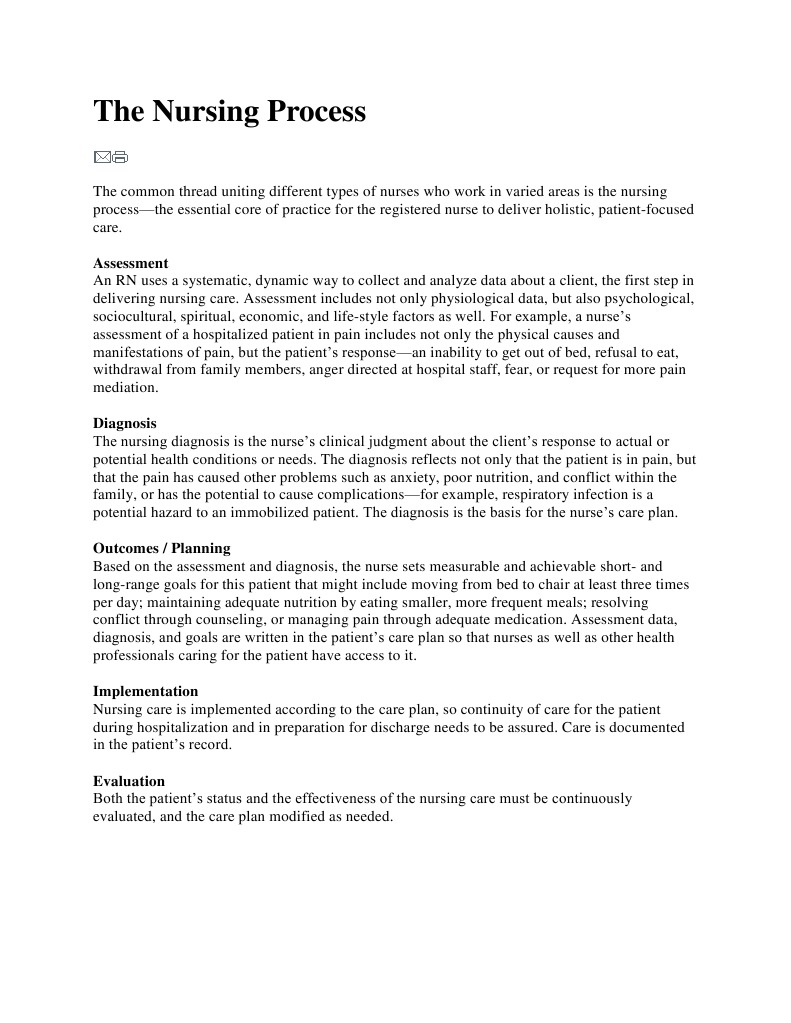 The Nursing Process | PDF