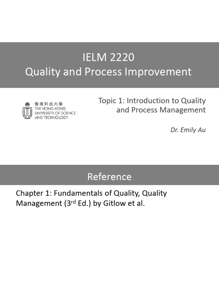 IELM2220 Topic01.Unlocked | PDF | Engineering Tolerance