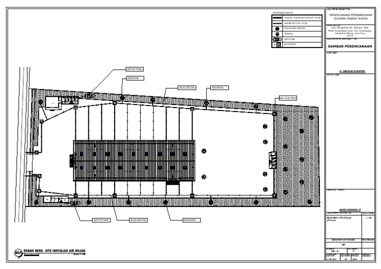 Denah Instalasi Air Hujan MEP | PDF