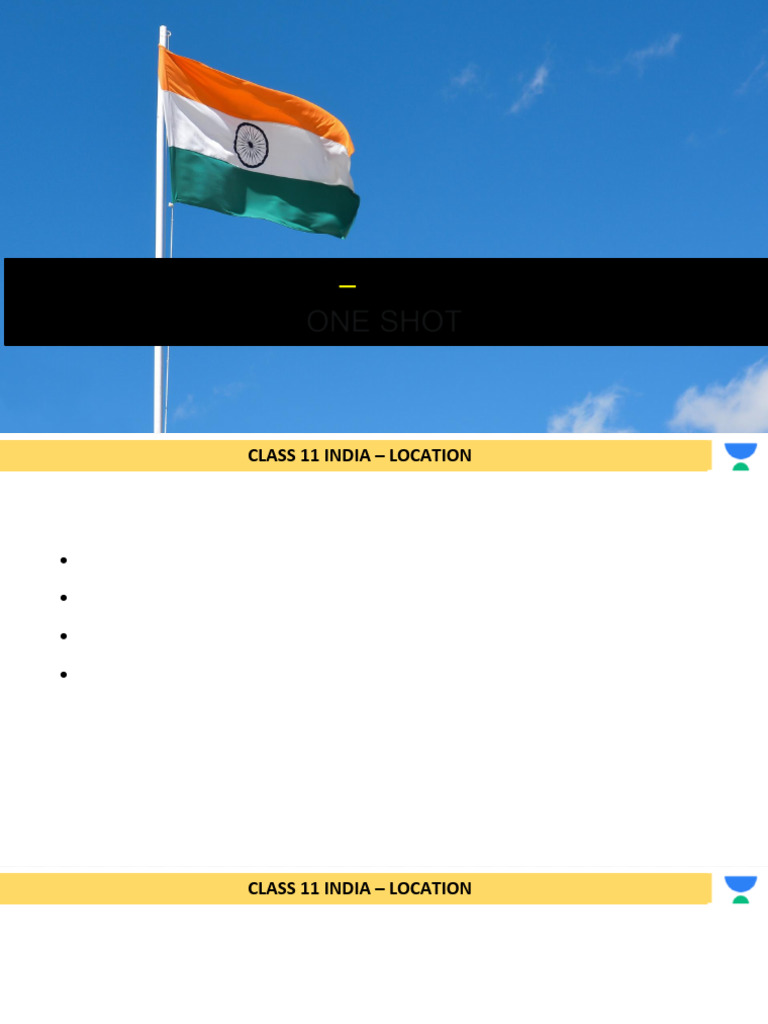 CLASS 11 GEO India Size and Location | PDF | South Asia | Tropics