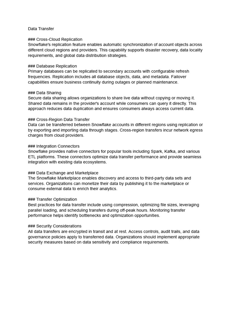 Snowflake 5 Transformations | PDF