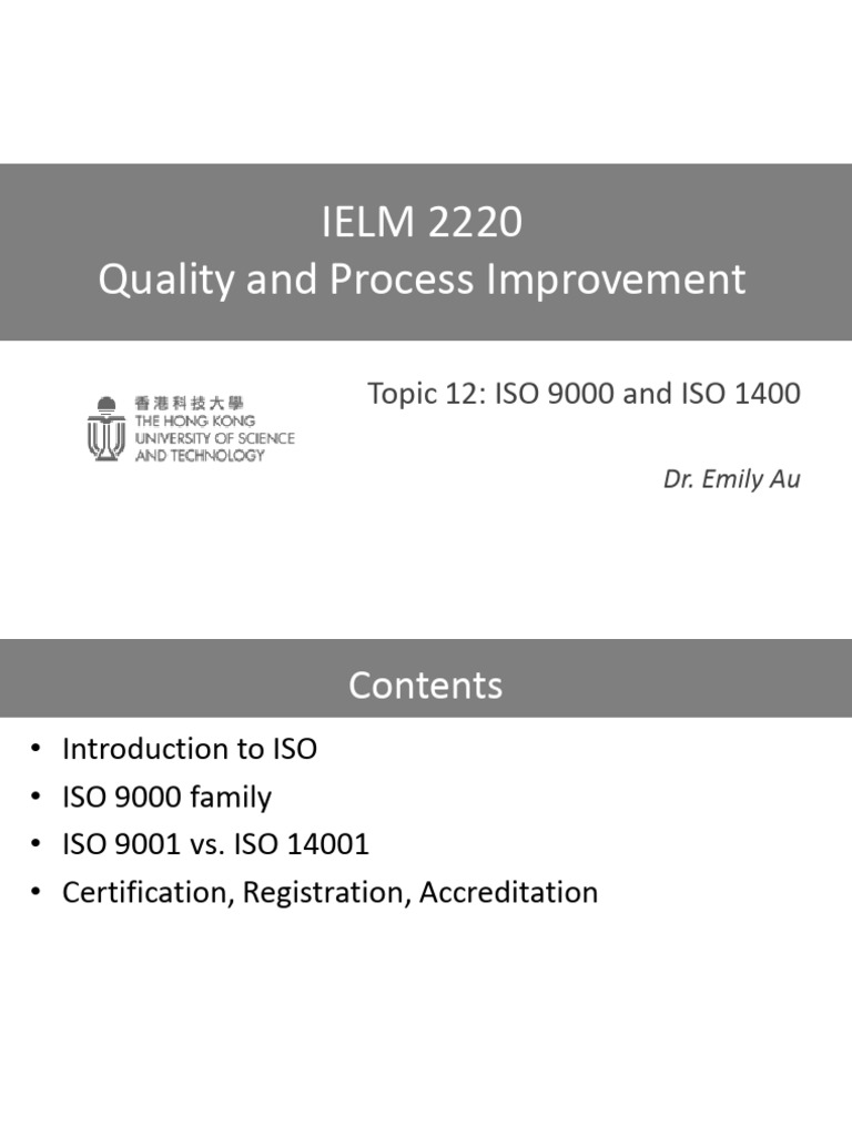 ISO 9000 and 14001 Overview Guide | PDF | Quality Management | Quality ...