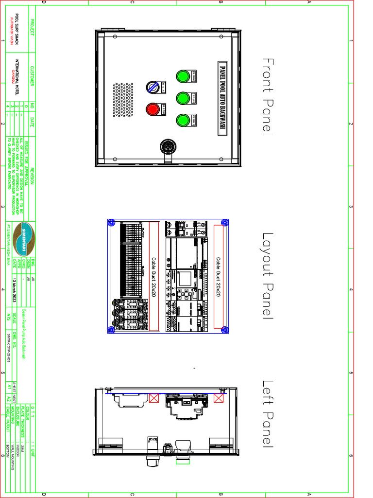 Layour Panel Pool Purf AUto Backwash 17072023 | PDF