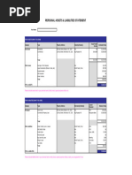 RBC Personal Statement of Affairs Form | PDF | Mortgages | Loans