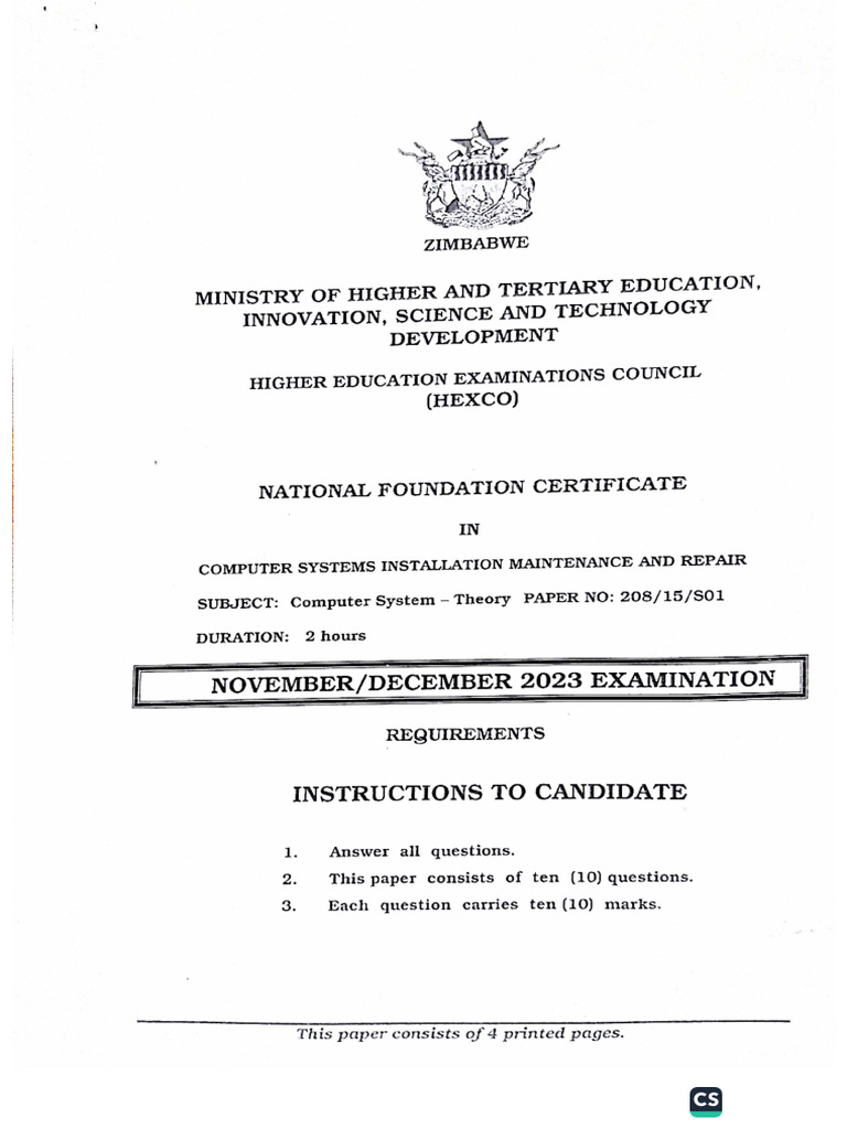 Repairs Theory - Nov 2023-1 | PDF