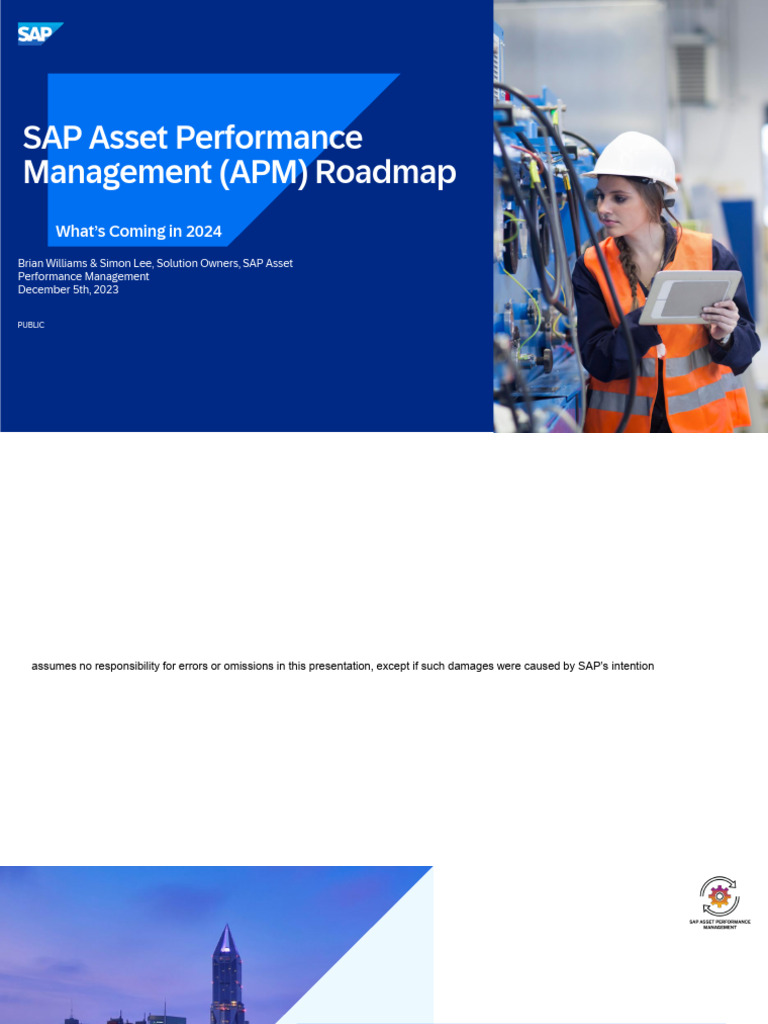 SAP APM Roadmap for 2024 Insights | PDF | Reliability Engineering ...