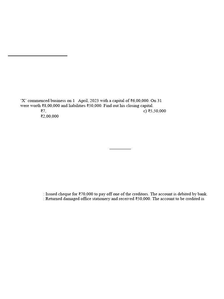 Accountancy Sample Paper | PDF | Debits And Credits | Expense