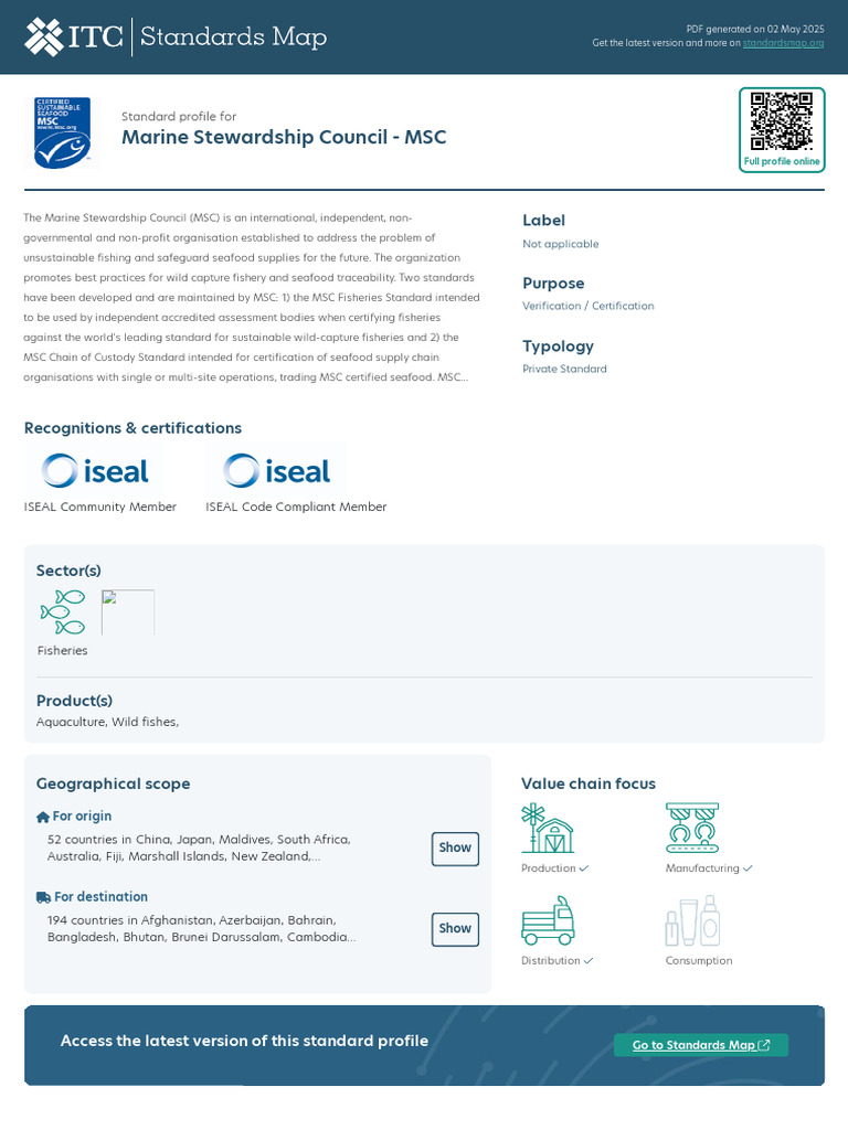Marine Stewardship Council Certification Guide | PDF