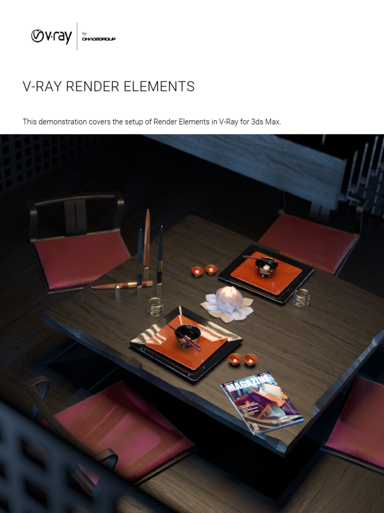 V-Ray Render Elements Setup Guide | PDF