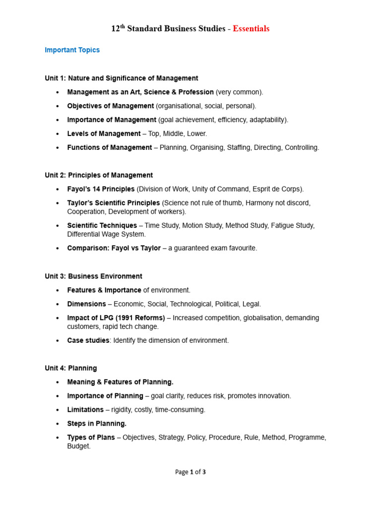 12th Grade Business Studies Guide | PDF | Marketing | Business