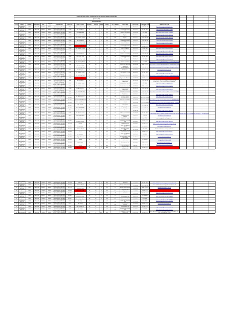 Online Class Schedule: Sept 8-10, 2025 | PDF | Vocational Education ...