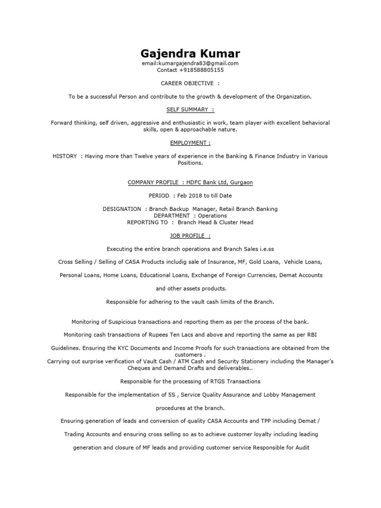 Gajendra Uj | PDF | Banks | Cash