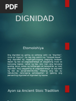 Ang Kahulugan NG Dignidad | PDF