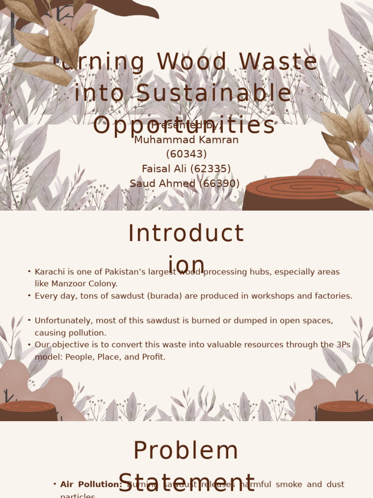 Wood Waste Management | PDF | Compost | Waste