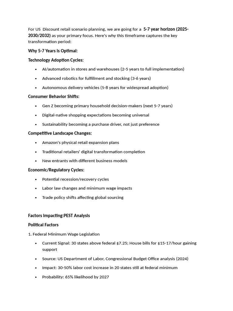 US Discount Retail: 2025-2032 Trends Analysis | PDF | Retail | Automation