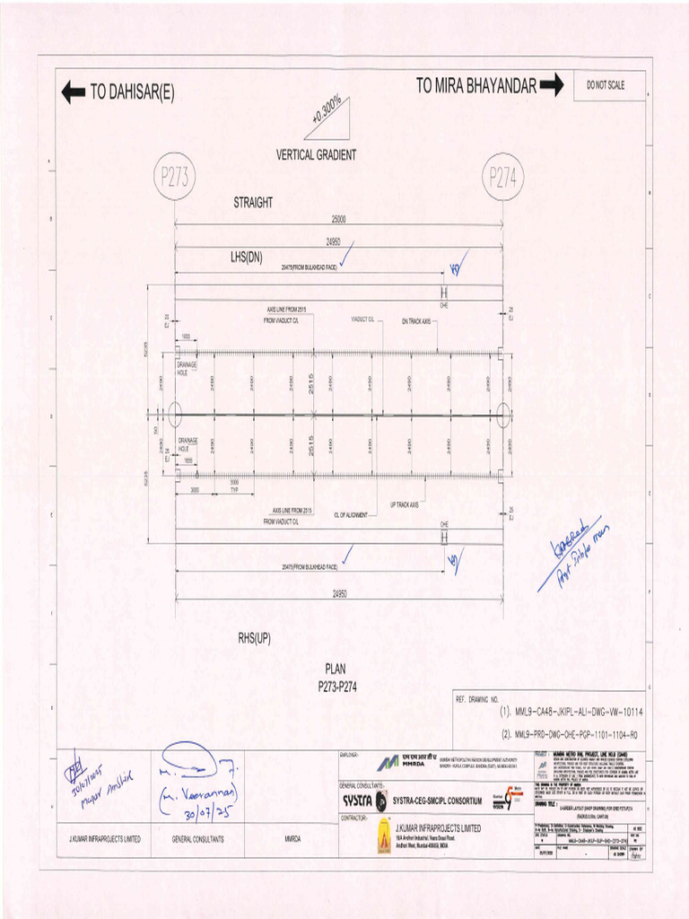 P273-SP15 U-Girder Layout Shop Drawing Client Verify Sign Data. | PDF