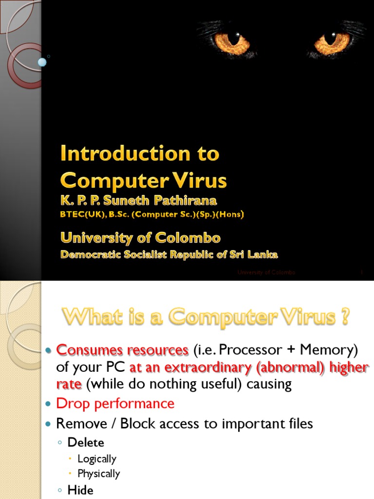 Intro Computer Virus | PDF | Malware | Computer Virus